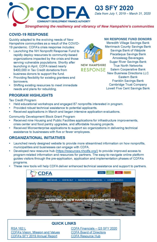 Materials – NH CDFA